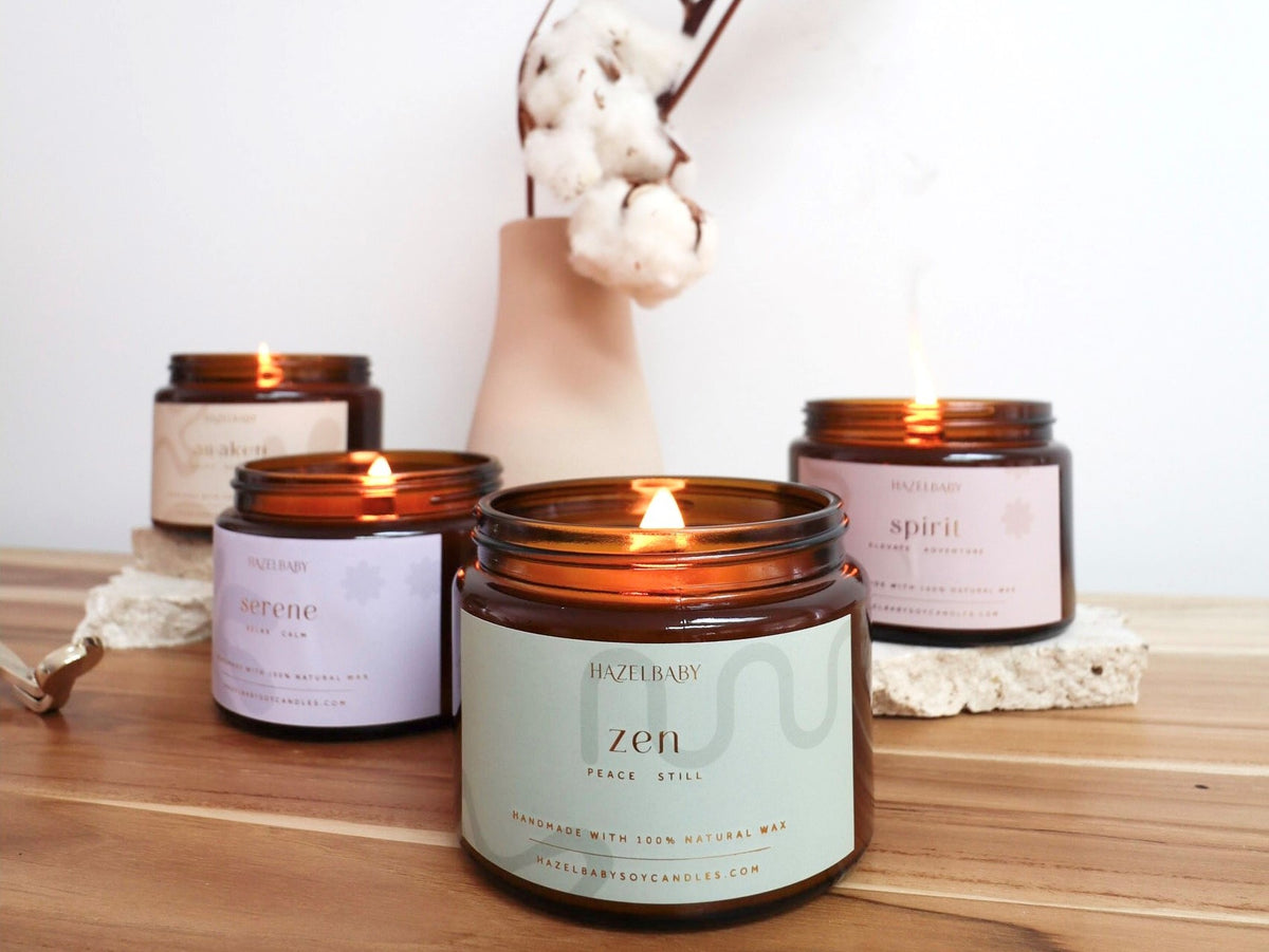 ESSENTIALS COLLECTION – HAZELBABY SOY CANDLES